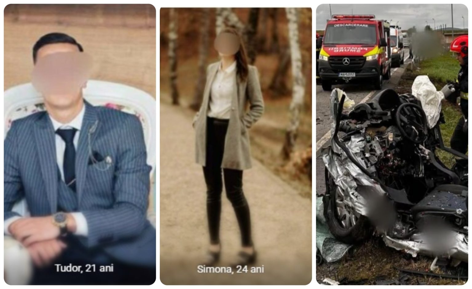 Ei sunt cei doi tineri care au murit ieri în teribilul accident de pe ...